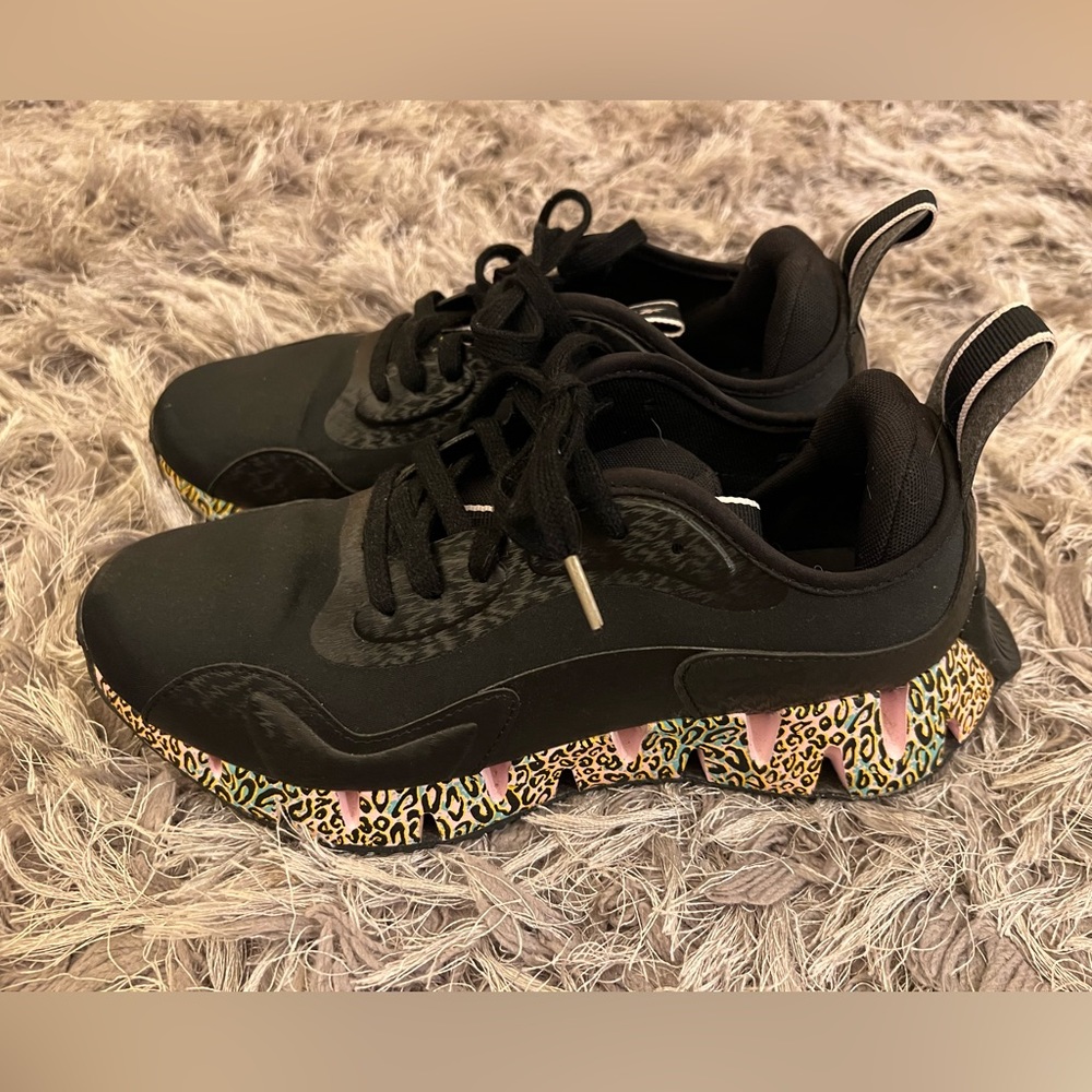 Reebok Zig Dynamica Black And Leopard Print Running S… - Gem